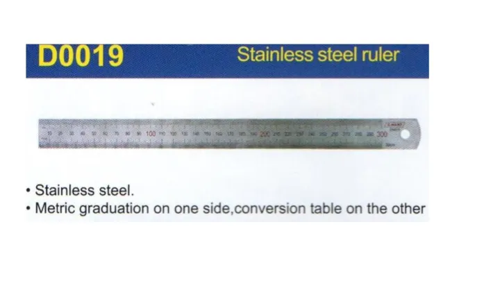 STAINLESS STEEL RULER 300MM | Lazada PH