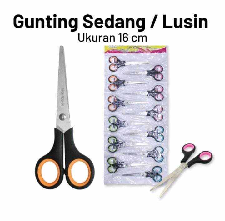GUNTING SERBAGUNA UKURAN 16 CM HARGA 12 PCS | Lazada Indonesia