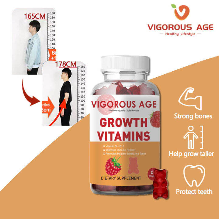 Vigorous Age Vitamins for kids Calcium Gummies height increase Body ...