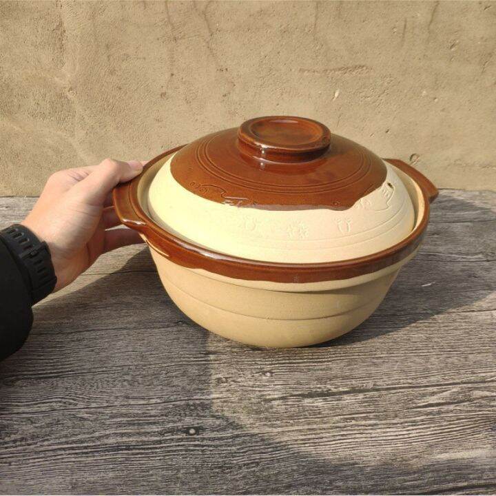 Clay Pot, Half Glazed Clay Pot, Cantonese Style Pot, Old Style Small ...