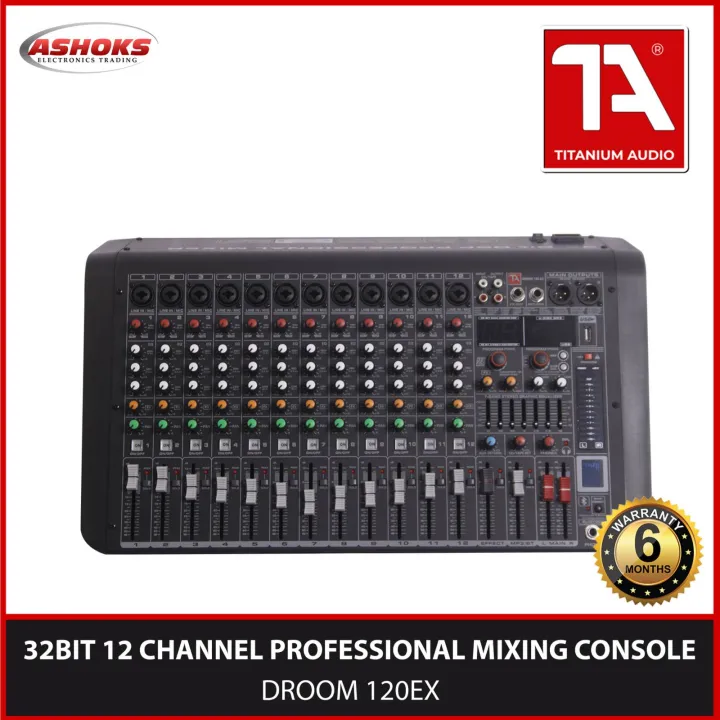 Titanium Audio Droom 120 EX 12 CHANNEL Mixer / with Bluetooth / Audio ...