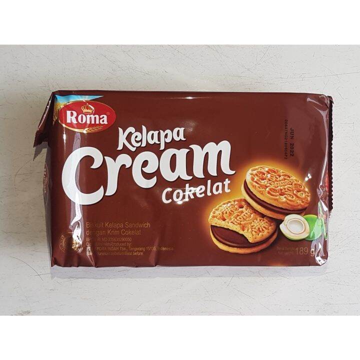Biskuit roma kelapa/biskuit roma kelapa cream coklat/biskuit roma ...