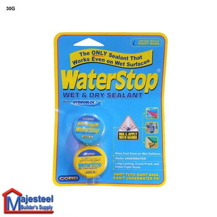 Waterstop® Wet and Dry Sealant with Hydrobloc Long Lasting, Crack-Proof ...