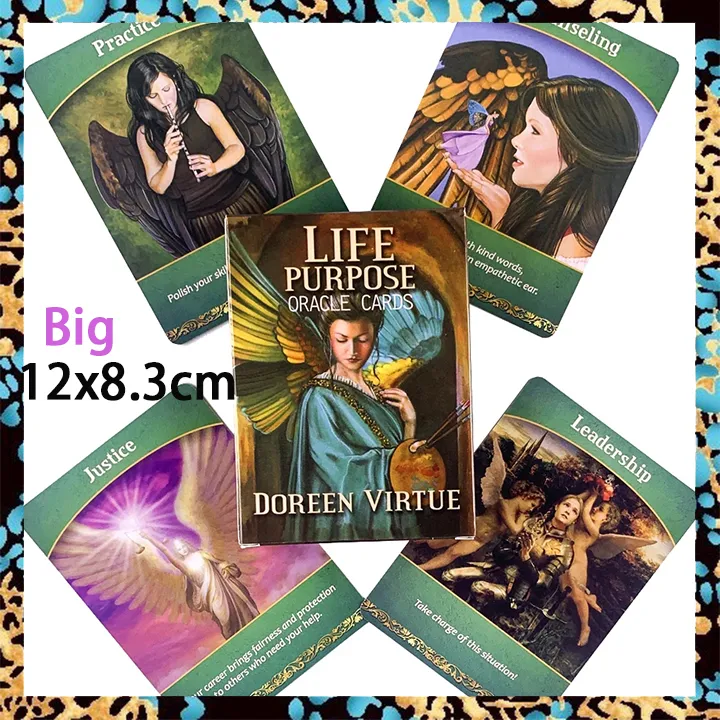 Life Purpose Oracle Card Deck | with Paper Guide Book | Standard Big ...
