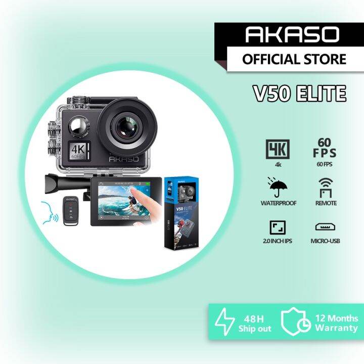 AKASO V50 Elite 4K Touch Screen Wifi Action Camera Voice Control Eis ...