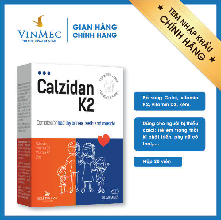 [CHÍNH HÃNG] Viên uống bổ sung Canxi Cavidan K2 độc quyền tại Vinmec ...