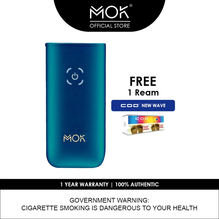MOK mini Plus Bundle (Jade) + COO 1 Ream of Heat-not-Burn Sticks (New ...