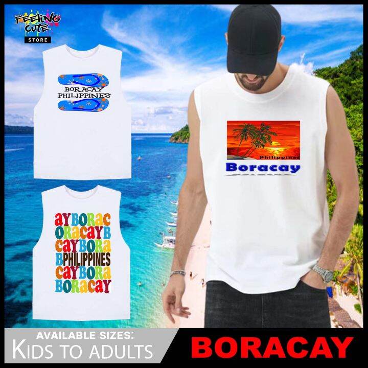 Boracay Sando Muscle Tees Summer Design Boracay Shirt for kids to ...