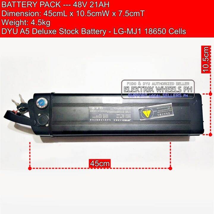 DYU A5 Deluxe Stock Battery Original LG-MJ1 48V 21Ah | Lazada PH