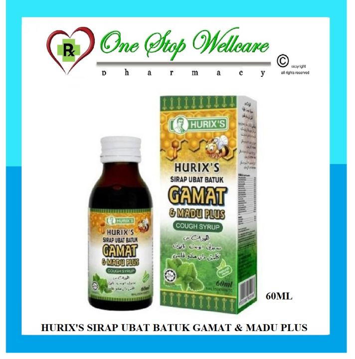 HURIX'S SIRAP UBAT BATUK GAMAT & MADU PLUS 60ML (EXP: 12/2025) | Lazada