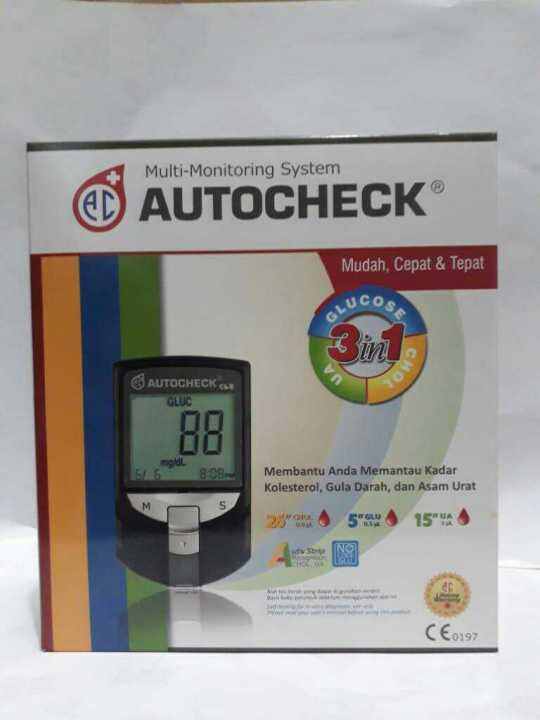Autocheck - Alat Cek Gula Darah, Kolestrol dan Asam Urat | Lazada Indonesia