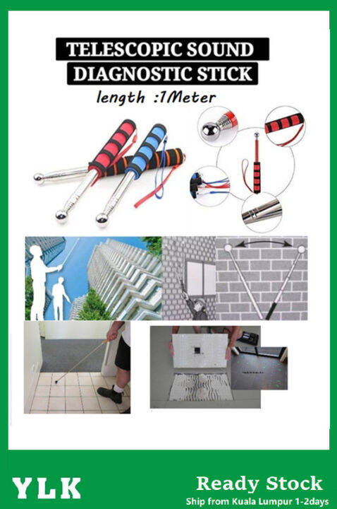 YLK【1M】Telescopic Extendable Hollow Hammer Rod For Inspection Defect ...