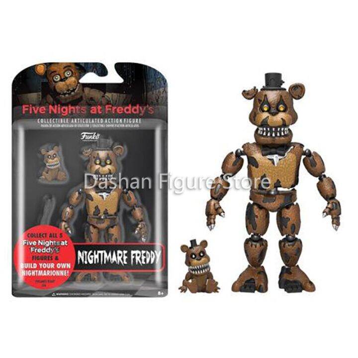 14Cm FNAF Figures Nightmare Freddy Bonnie Foxy Chica Action Figure PVC ...