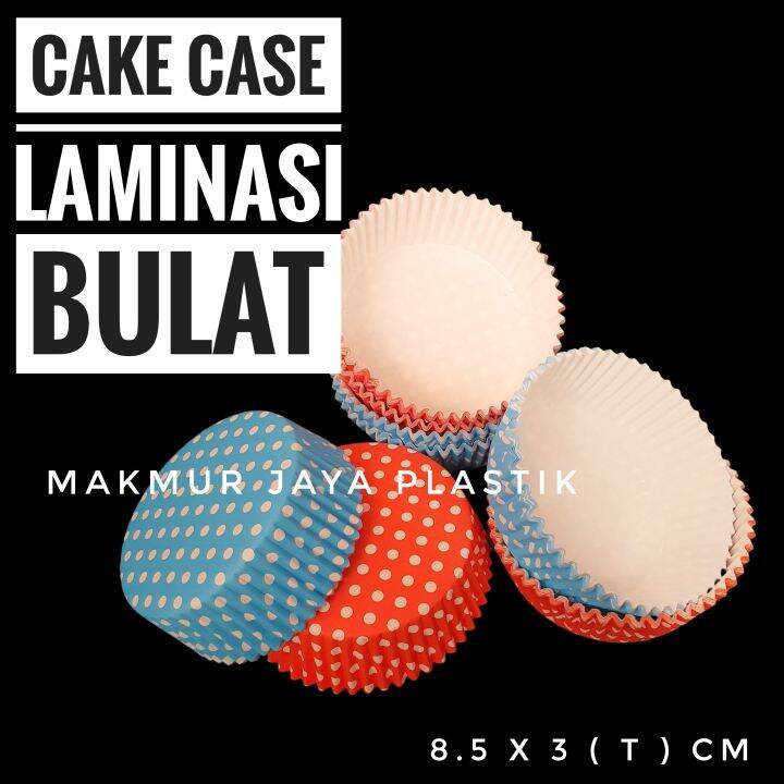 [ CAKE CASE LAMINASI - BULAT ISI 10 PC ] PAPER CUP TAHAN PANAS KERTAS ...