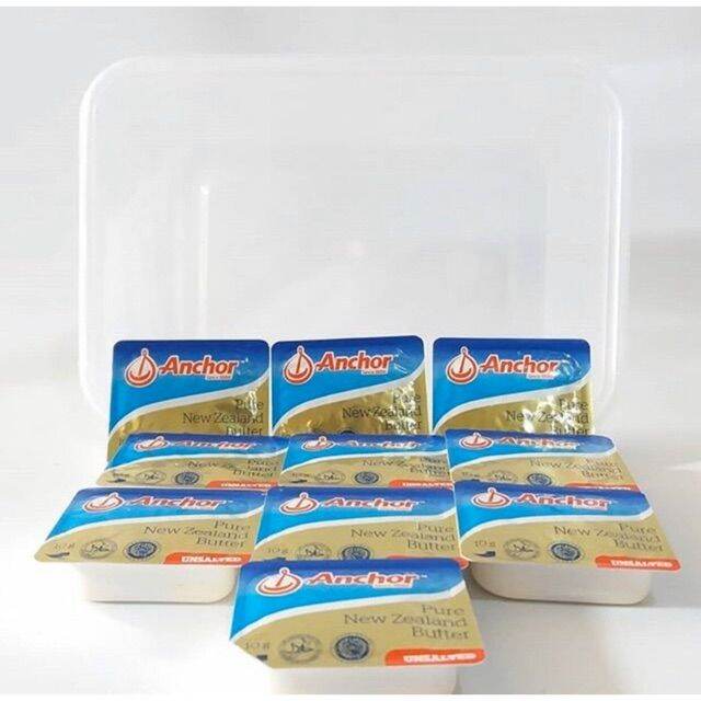 Anchor Cups Portion Unsalted Butter 1 box isi 10 | Lazada Indonesia