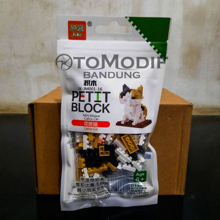 Balok Rakit Susun Petit Block Mini Calico Cat Lego | Lazada Indonesia