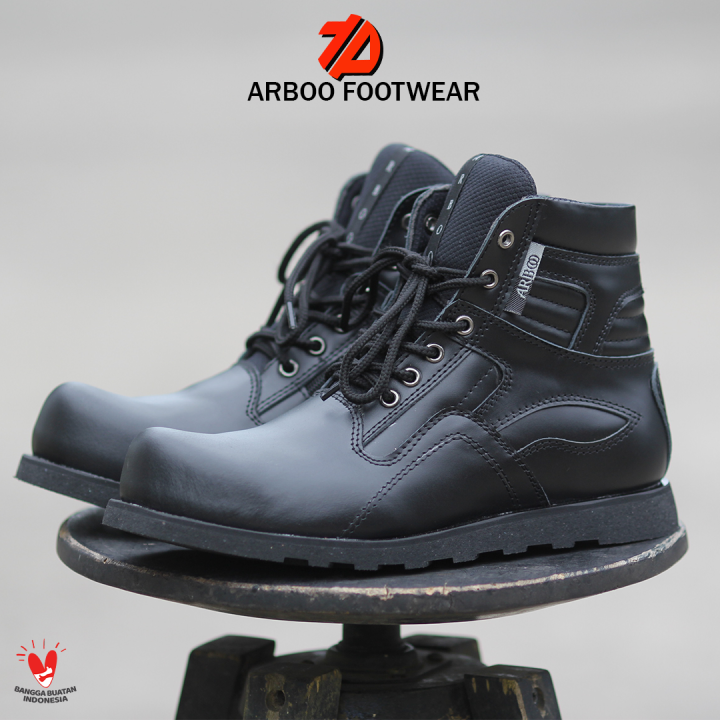 Sepatu Safety Boots Sepatu Pria LARAS SOL CACING Outdoor Ujung Besi ...