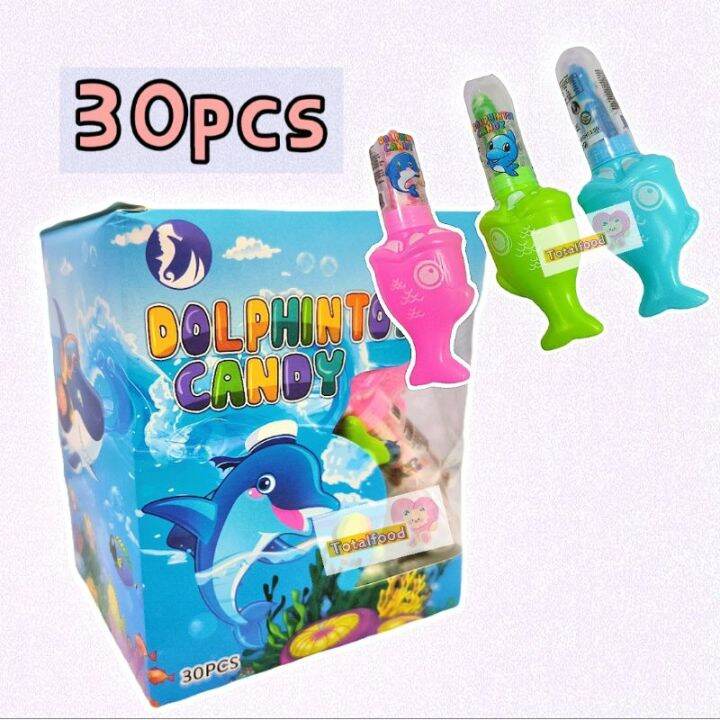Dolphin Toy Candy lollipop fruits flavour 30pcs | Lazada