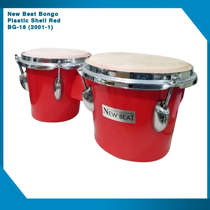 New Beat Bongo Plastic Shell BG-18 (2001-1) made in taiwan -Red | Lazada PH