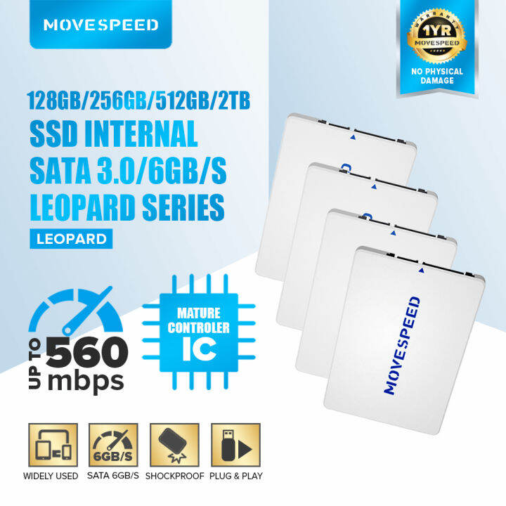 Move Speed SSD Internal Solid State Drive 128GB 256GB 512GB 1TB SATA 3. ...