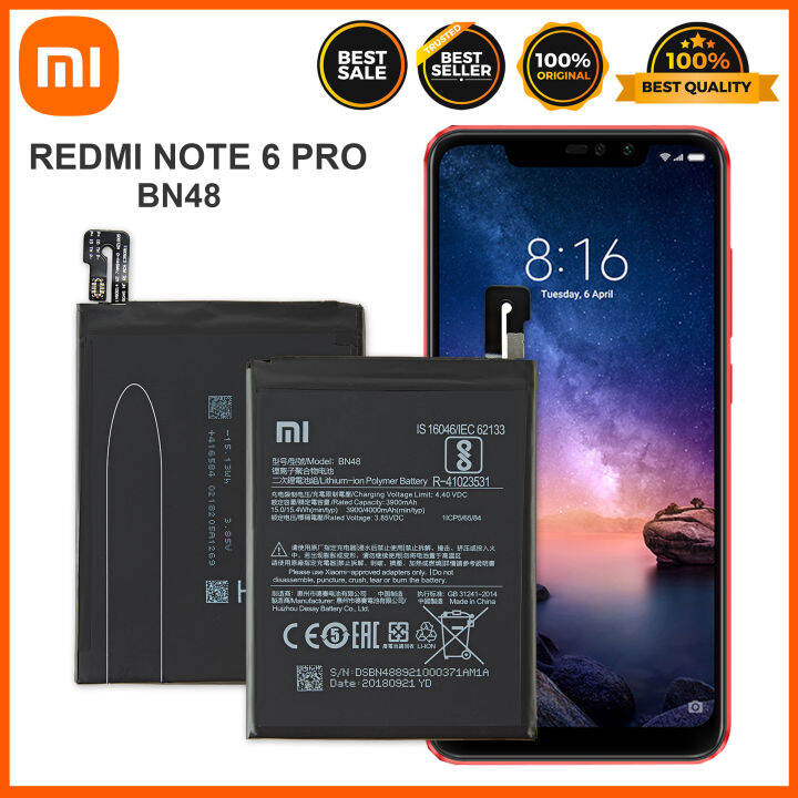 Original Xiaomi Redmi Note 6 Pro Battery Fit Redmi Note6 Pro. Model ...