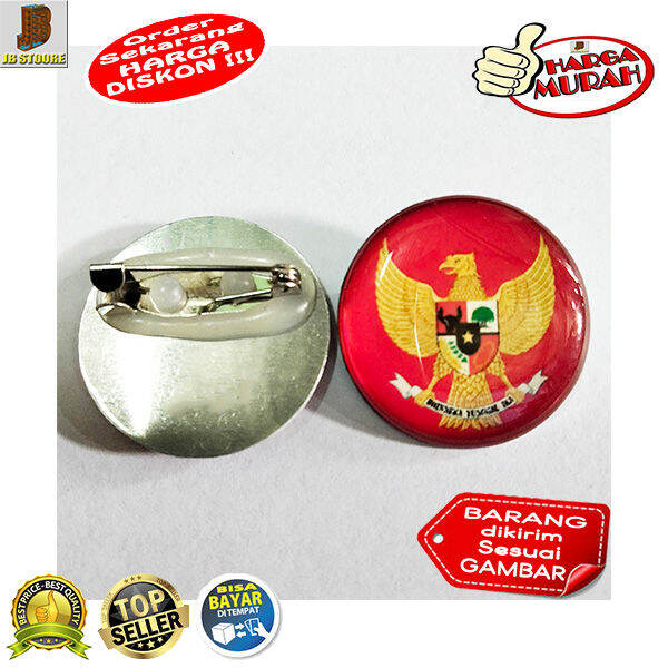 Pin Lencana Garuda Indonesia Baju Peci Merah Keren / Bros Lambang ...