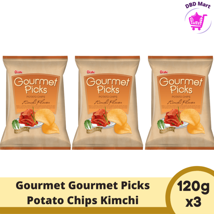 Oishi • Gourmet Picks Potato Chips • Kimchi 120g x3 | Lazada PH