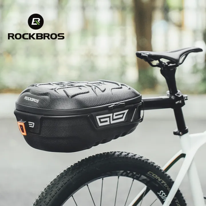 ROCKBROS Bike Rear Rack Bag Hard Shell Large Capacity Bicycle Bag ...