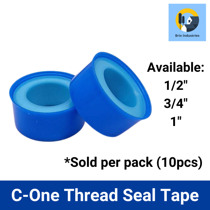 C-One Thread Seal Tape 1/2" 3/4" or 1" (10pcs per order) Sealing Pipe ...