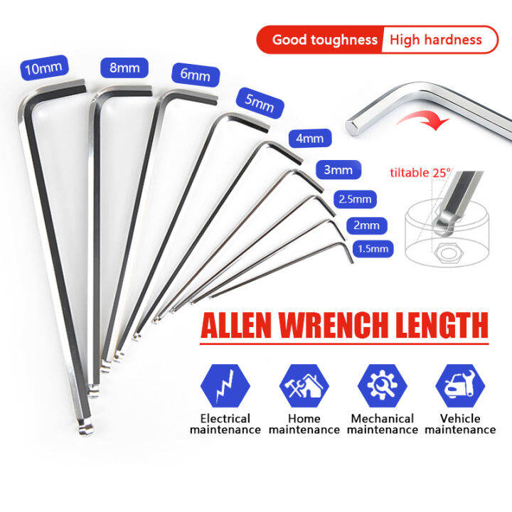 9PCS Hexagonal Wrench Set Hex Key flower type Torx Key Allen Wrench-Set ...