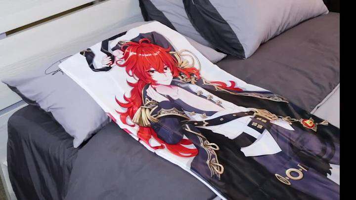 เกม Genshin ผลกระทบ Dehya คอสเพลย์ร่างกายปลอกหมอนยาวเครื่องแต่งกาย Dehya ฮาโลวีนกอดร่างกายโยน ...