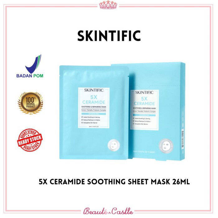 SKINTIFIC 5X Ceramide Soothing and Repairing Mask Masker Wajah | Lazada ...