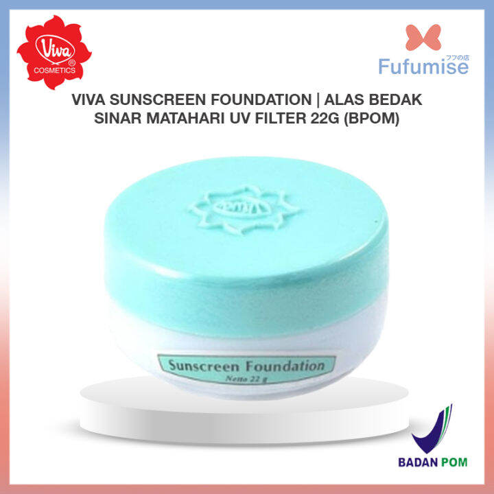 VIVA Sunscreen Foundation | Alas Bedak sinar matahari UV Filter 22g ...