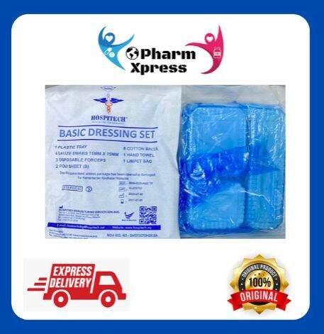 Hospitech Basic Dressing Set with 3 forceps (ready stock) | Lazada