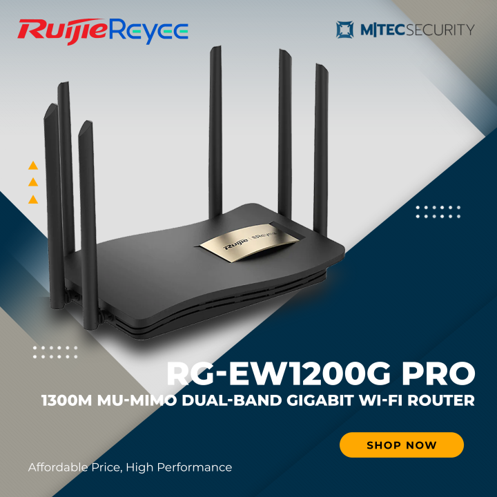 Ruijie Reyee RG-EW1200G PRO 1300M MU-MIMO Dual-Band Gigabit Ports 5G Wi ...
