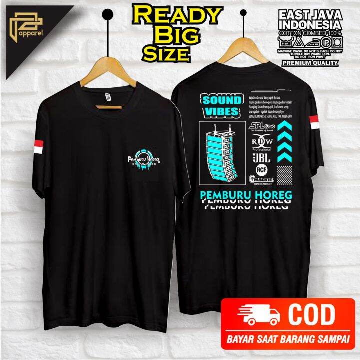 Baju kaos PEMBURU HOREG sound system big size jumbo | Lazada Indonesia