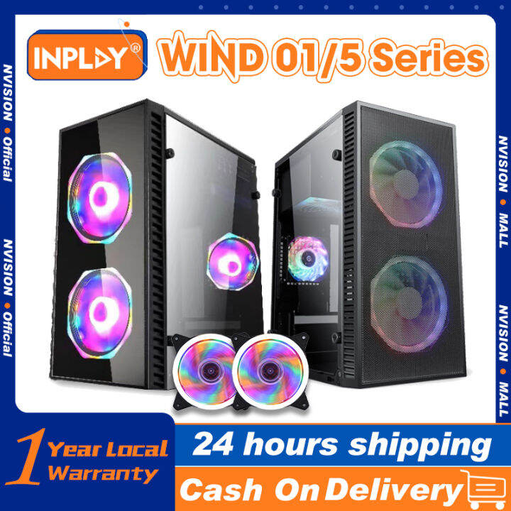 INPLAY PC Case Micro Atx Computer Case cpu Case For Pc 3 Fan Slot USB I ...