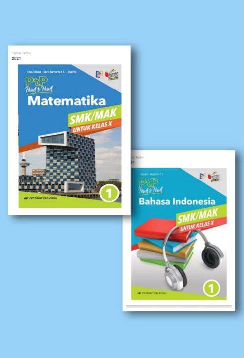 Buku PtP Point' to Point' untuk SMK/MAK kelas 10 penerbit Erlangg Bahasa Indonesia & Matematika ...