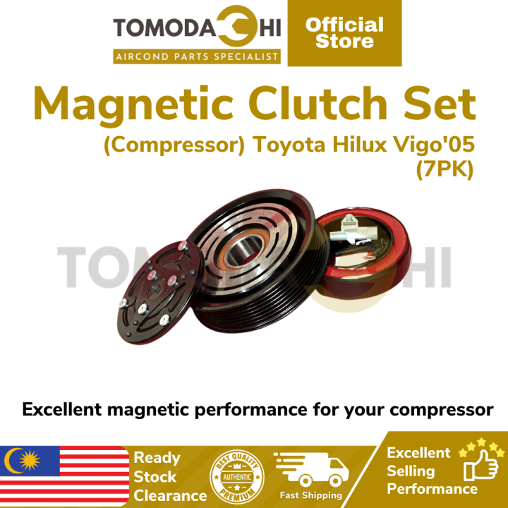 TOMODACHI Magnetic Clutch Compressor Toyota Hilux Vigor '05(7PK) Magnetic Clutch Aircond ...