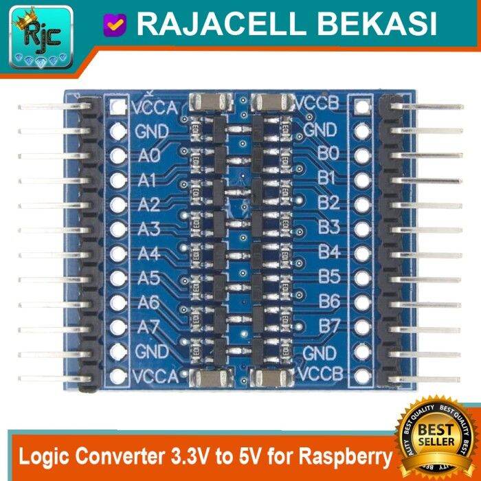 8 Channel Logic Converter 3.3V to 5V for Raspberry ESP8266 ESP32 STM32 ...