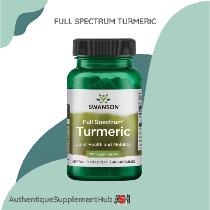 Swanson Full Spectrum Turmeric 720 Milligrams 30 Capsules | Lazada PH