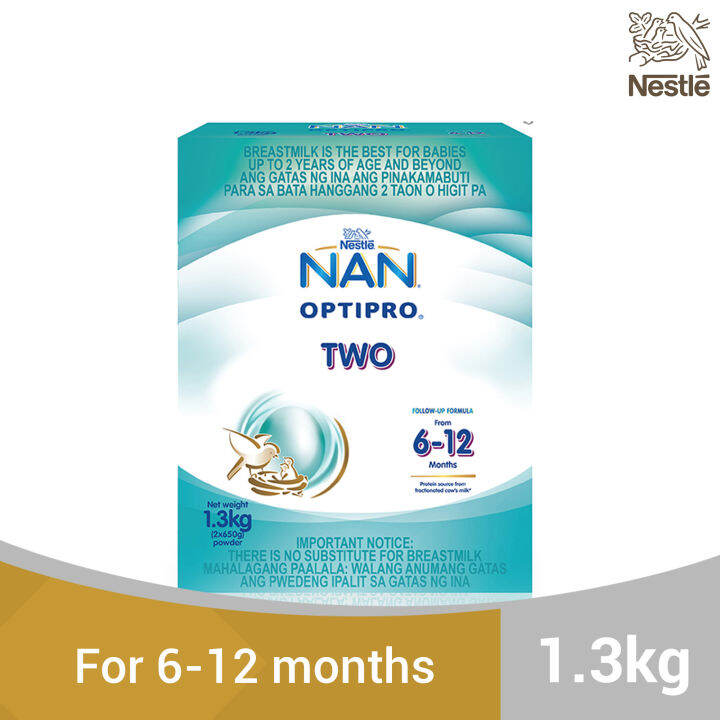 NAN OptiPro Two Milk Supplement For 6-12 Months 1.3kg | Lazada PH