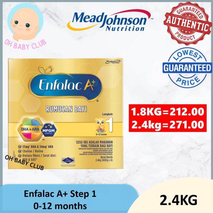Enfalac A+ Step 1 (1.8kg/2.4kg) | Lazada