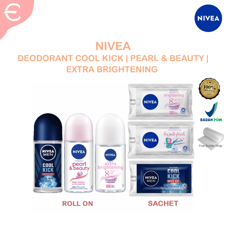 Nivea Deodorant Roll On dan Sachet | Pearl and Beauty | Extra ...