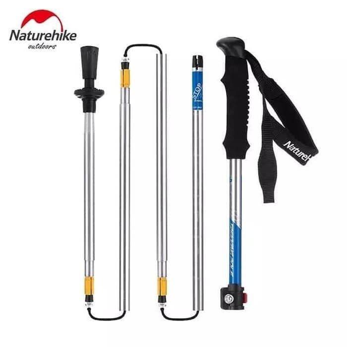 Trekking pole lipat naturehike NH15A023-Z 5Node tongkat pendaki ...
