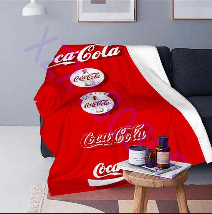 Coca Art Cola Cool CokeS xzx180305 Throw Blanket Fuzzy Warm Throws For Winter Bedding 3D ...