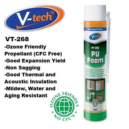 V-TECH VT-268 Polyurethane Foam (PU Foam) - 750ML | Lazada