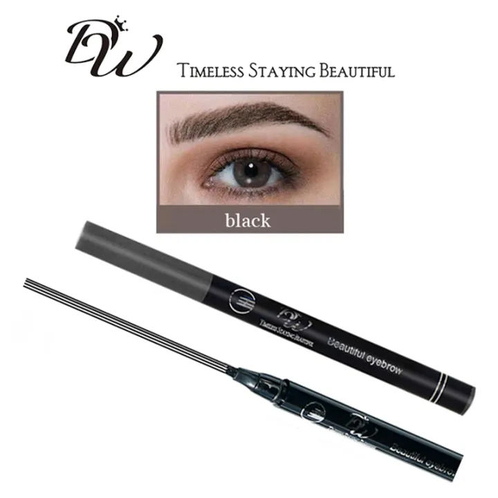 INA Beauty Shop DW Tattoo Brow Ink Pen Eyebrow 4 Fork Tip Liquid Eye ...