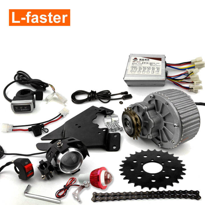 L-faster 24V 36V 450W Bike Engine For Bike Rear Wheel With 44mm Disc ...