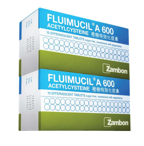 【Zambon】【mobileaid】[For Cough & Cold] Fluimucil 600mg Effervescent ...